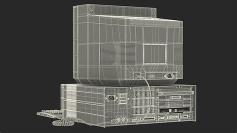 Japanese Retro Personal Computer Nec Pc 98 3d Model 59 Max 3ds Blend C4d Fbx Ma Lxo