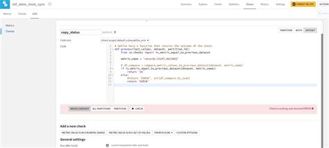 Improve Check Behaviour On A Partioned Table At The Dataset Level ≠