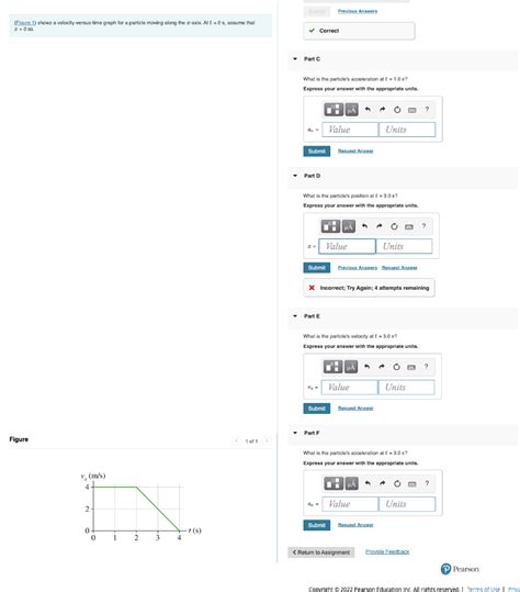 Solved Figure 1 Shows A Velocily Versus Lime Graph For A