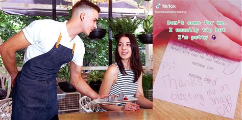 Woman Leaves No Tip For Server Who Ghosted Her When They Were Dating