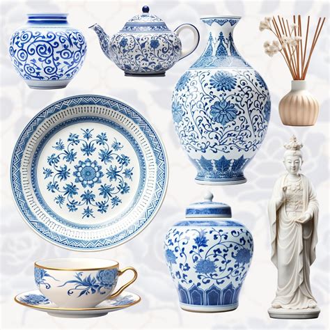 Premium Photo Chinese Porcelain Ceramic Element Set
