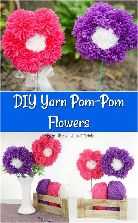 How To Make The Flower Pom Poms At Marsha Shain Blog