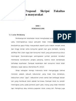 Kumpulan Contoh Proposal Skripsi Ilmu Politik Pdf Terbaru Belajar