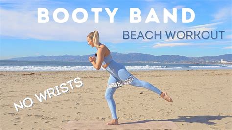 10 Min Standing Booty Band Workout No Wrists Youtube