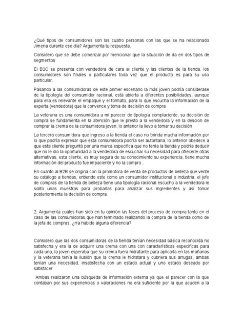 Caso Practico Consumidor Pdf Los Consumidores Cliente