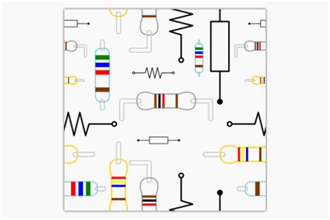 Outline Resistor Symbol Seamless Pattern Graphic By Faqeeh · Creative