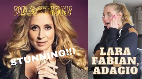 Reaction Lara Fabian Adagio ️ From Lara With Love Live Performance