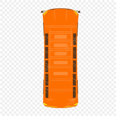 Car Top View Clipart Vector Orange Car Top View Car Overlooking