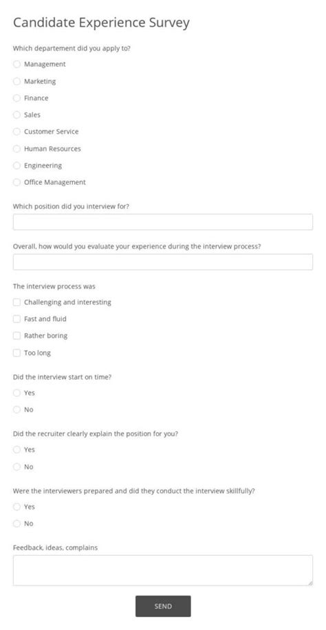 Online Catering Feedback Survey Template 123 Form Builder