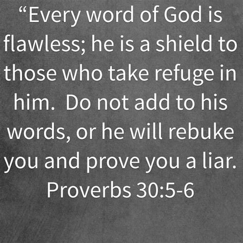 Proverbs 30 5 6 Faith Quote