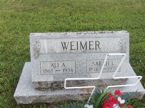 Ali A Weimer 1868 1934 Find A Grave Memorial