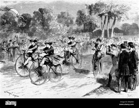 First Bicycle Race For Women In France Took Place In A Park In Bordeaux