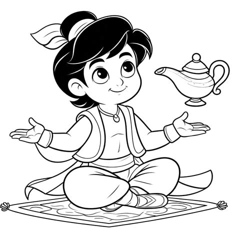 Aladdin Színezők Nyomtatható Aladdin Kifestők