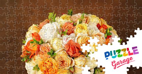 Bouquet Of Colorful Roses Jigsaw Puzzle Plants Flowers Puzzle Garage