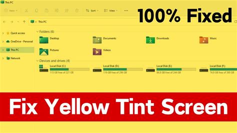 How To Fix A Monitor With Yellow Tint Screen Problem Windows Yellow
