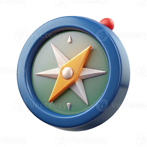 3d Compass Illustration Navigation Icon 54047447 Png