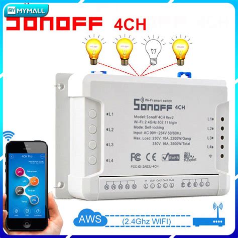 Sonoff 4ch Pro R3 Wifi Interruptor Inteligente Intertrava Modo De