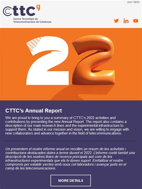Newsletter Cttc Centre Tecnològic De Telecomunicacions De Catalunya Cttc
