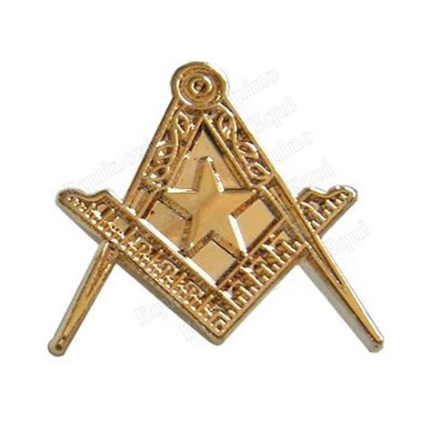 Spilla Massonica Squadra E Compasso Compagno