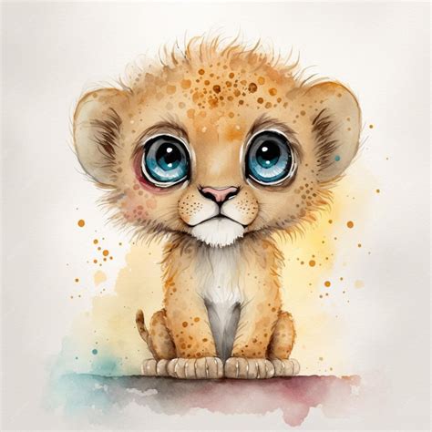 Premium Photo Cute Lion Chibi 18