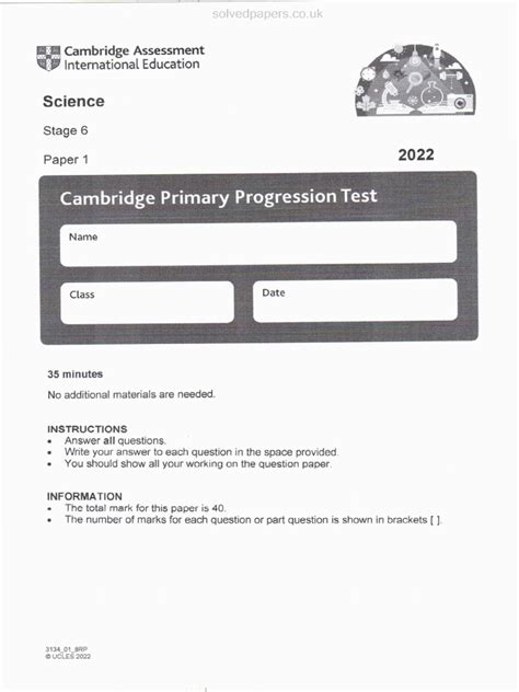 Stage 6 Science P1 2022 Solved Pdf