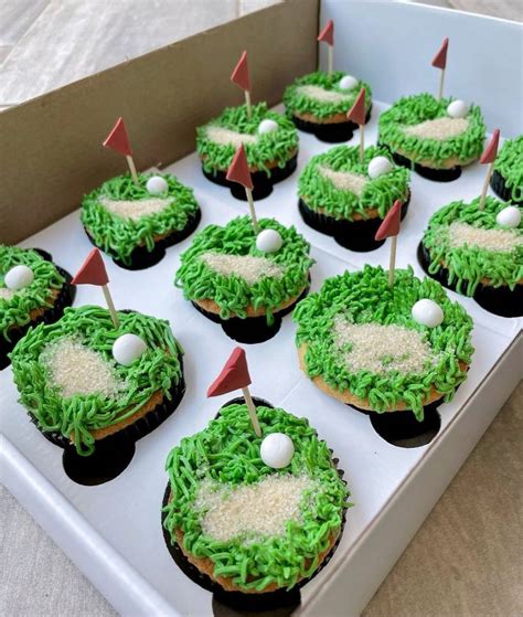 Golf Themed Wedding Cupcakes