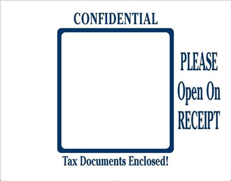 Tax Document Enclosed Mail Envelope 10x13 With 65x7 Window 90541 Forms And Fulfillment