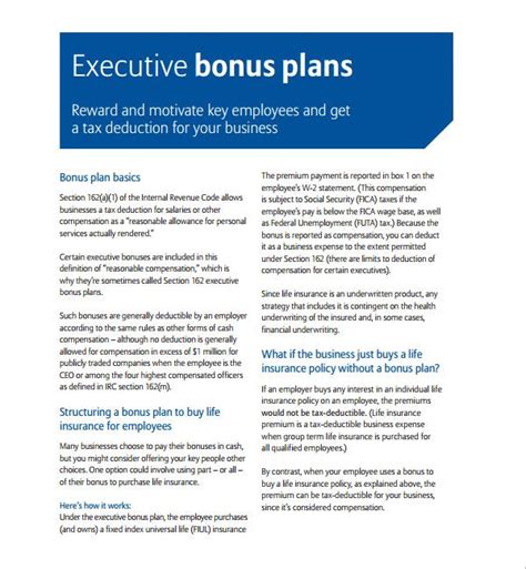 20 Performance Incentive Plan Template Simple Template Design