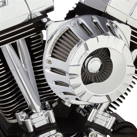 18 928 Arlen Ness Deep Cut Inverted Air Cleaner Kit Chrome Twin Cam 00 17