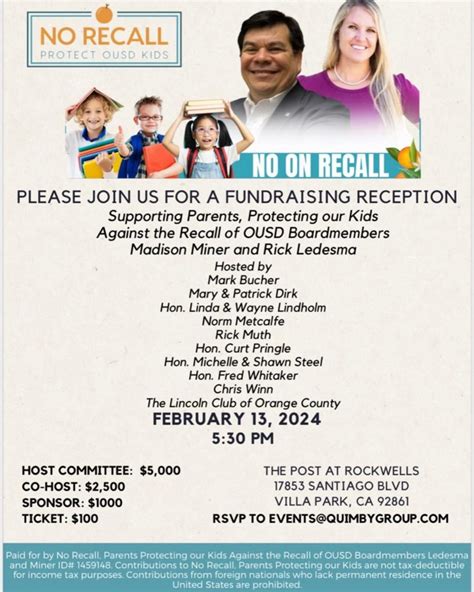 Who Funded No On Recall Ousd Facts