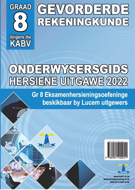 Gevorderde Rekeningkunde Gr 8 En Ebw Ineen Onderwysersgids Gr8og My
