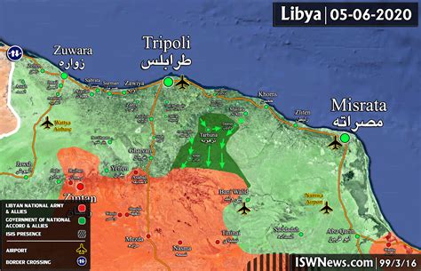 Latest Military Situation In Libya 5 June 2020 Map Update Islamic World News