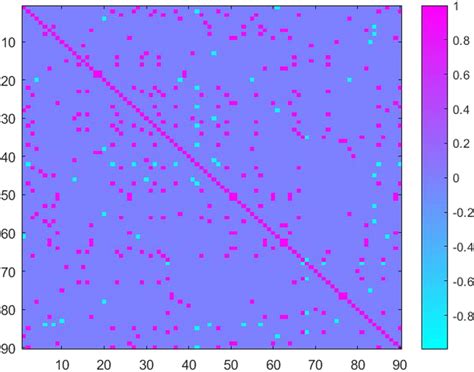 Correlation Map For The 90 Functional Points Healthy Control