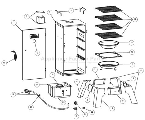 Masterbuilt Smoker Parts Diagram At Delisa Voss Blog