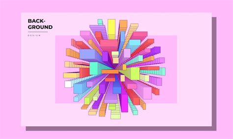 Premium Vector Geometric Rounded Rectangular Layers Background