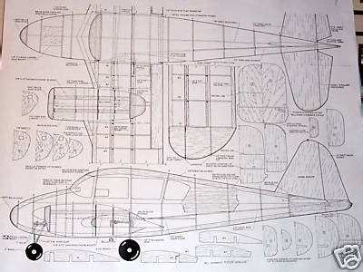 Vintage Piper Apache Twin Scale Model Airplane Plans 116779881