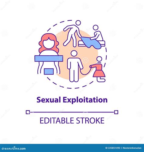 Sexual Exploitation Concept Icon Stock Vector Illustration Of