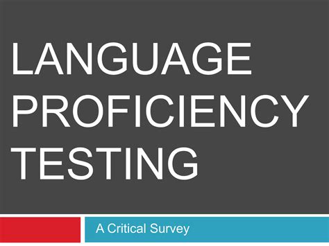 Language Testing Ppt