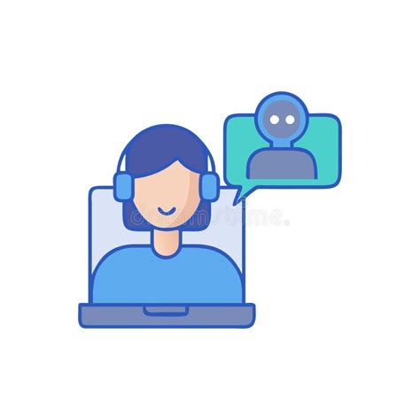 Essential Virtual Assistant Icon For Efficiency Stock Image
