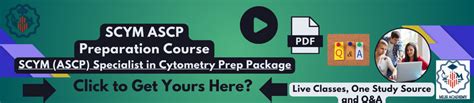 Scym Ascp Specialist In Cytometry Certification And Exam Prep