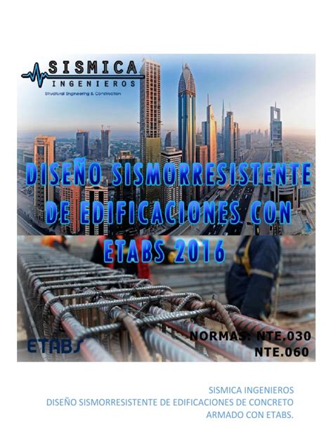 Temario Diseño Sismorresistente De Edificaciones Con Etabs Pdf Diseño Doblar