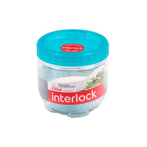 Lock And Lock Plastic Interlock Food Storage Container Inl401 620 Ml