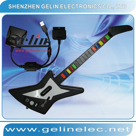Wireless Guitar Hero World Tour Controller For Ps2 Ps3 Guitar Hero Series And Rockband Ps3