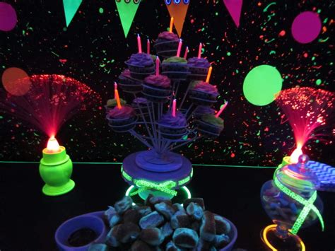 Glow In The Dark Birthday Party Ideas Photo 4 Of 12 Catch My Party