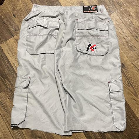 Y2k 2000s Kikwear Baggy Raver Shorts Size 42 Fit Depop