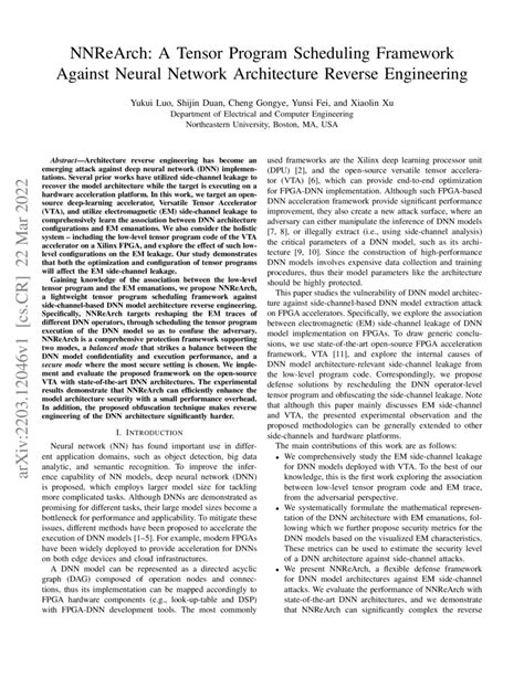 Nnrearch A Tensor Program Scheduling Framework Against Neural Network