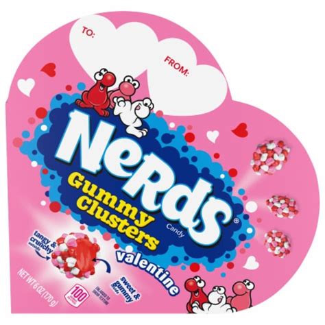 Nerds Valentines Gummy Clusters Candy Heart Box 6oz 6 Oz Fred Meyer