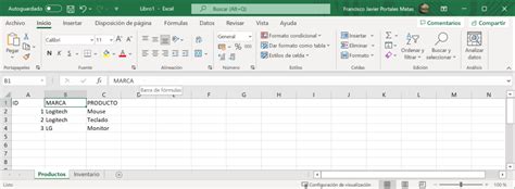 Introducir Datos En Excel