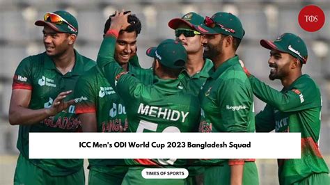 Icc Mens Odi World Cup 2023 Bangladesh Squad