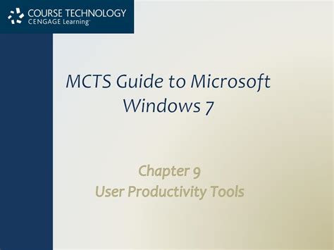 Ppt Mcts Guide To Microsoft Windows 7 Powerpoint Presentation Free Download Id2523589